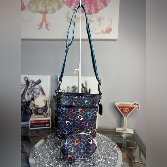 Coach | Bags | Coach Multicolor Crossbody Bag Set | Poshmark